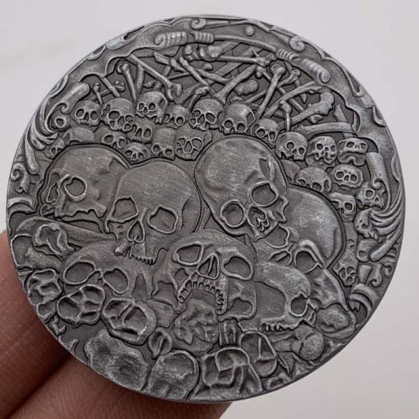 Silver Skull Coin - CrewSkull®