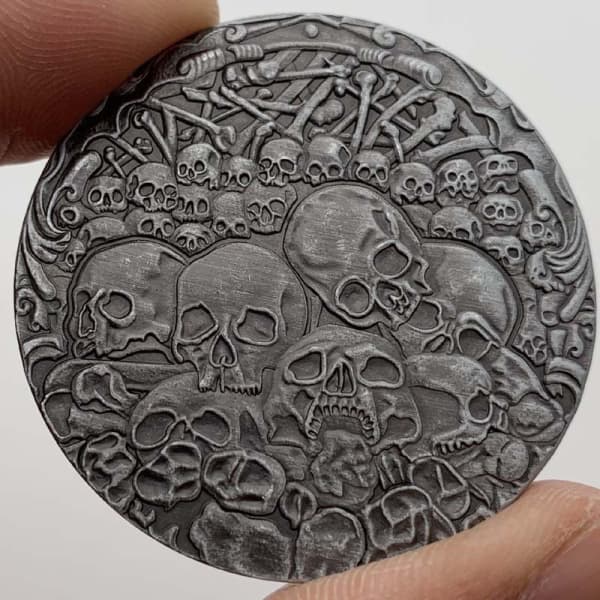 Silver Skull Coin - CrewSkull®